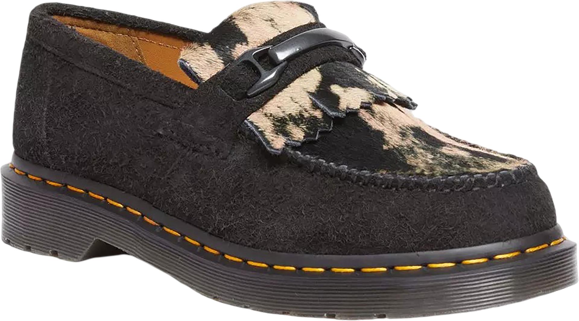 Mocassins en cuir Hair-On et en daim Adrian Snaffle - Unisexe Dr ...