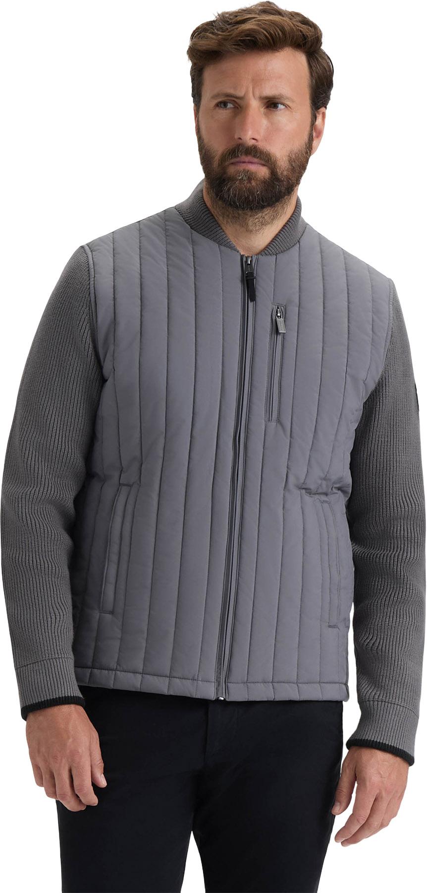 Hunter Kindale Vertical Quilt Jacket with Sweater Knit Sleeves - Men's ...