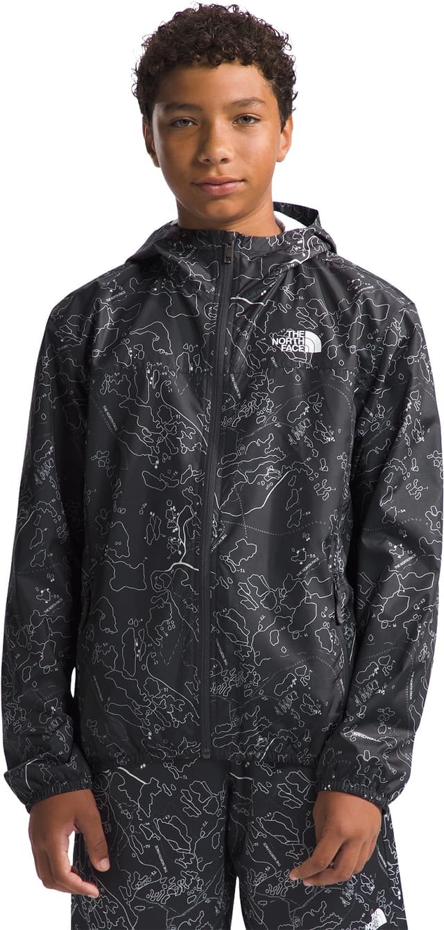 The North Face Never Stop Hooded Windwall Jacket - Boys The North Face Never Stop Hooded Windwall Jacket - Boys