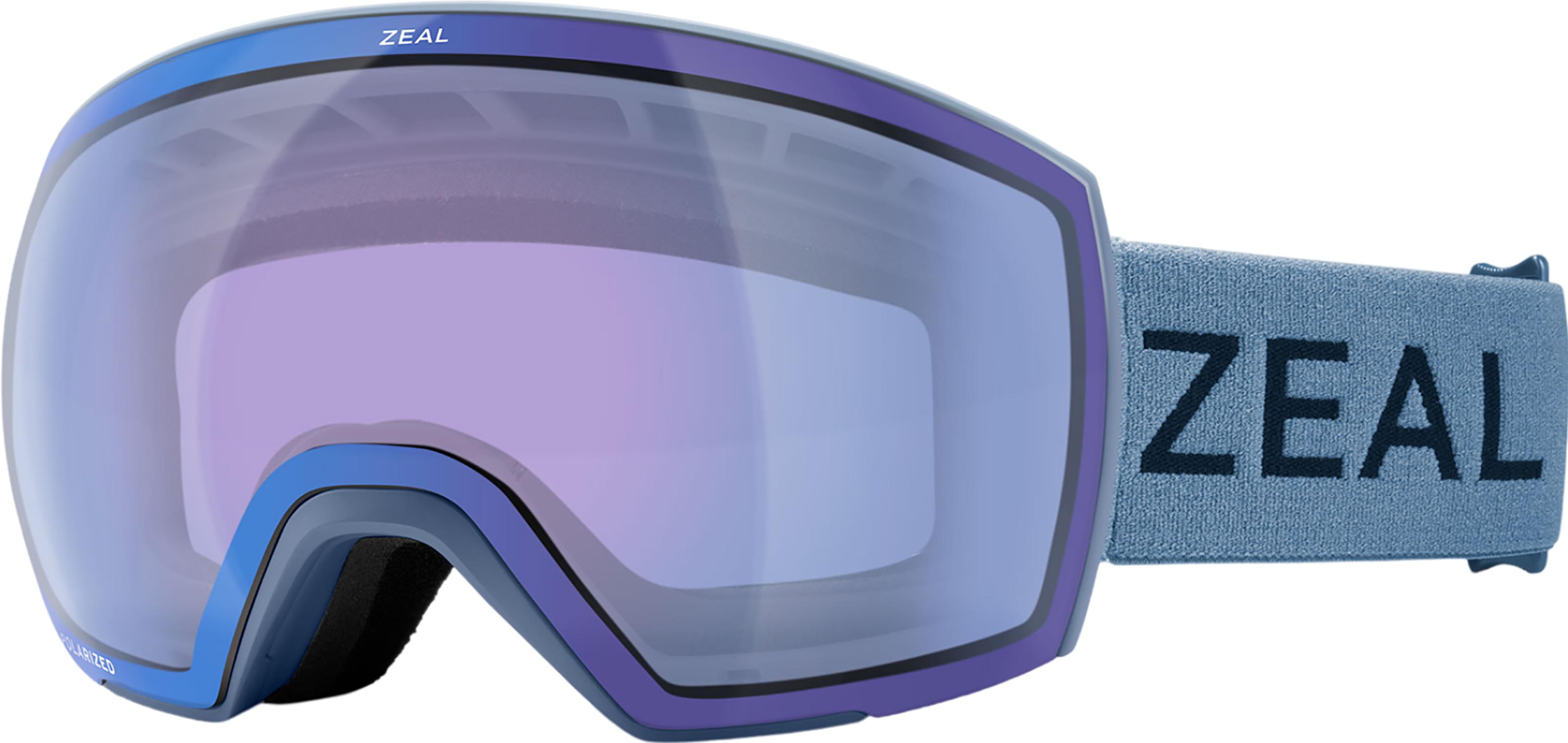 Zeal Optics Hangfire Ski Goggles - Blue Steel - Persimmon Sky Blue ...